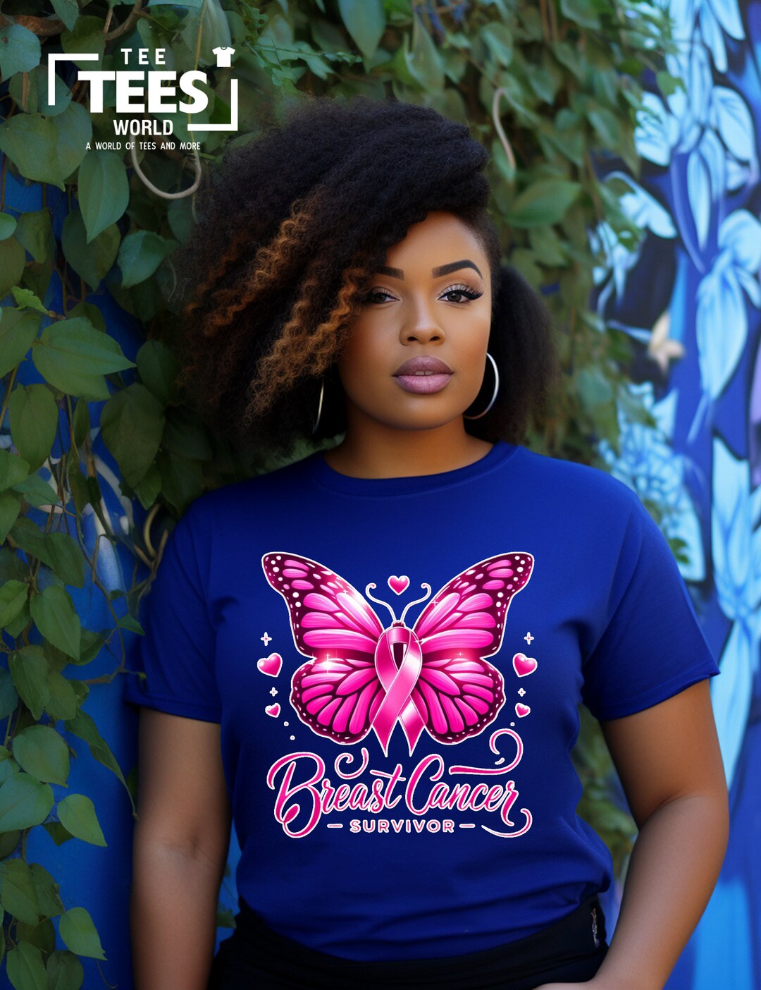 Breast Cancer Survivor Awareness Butterfly PNG - Digital Download for ...