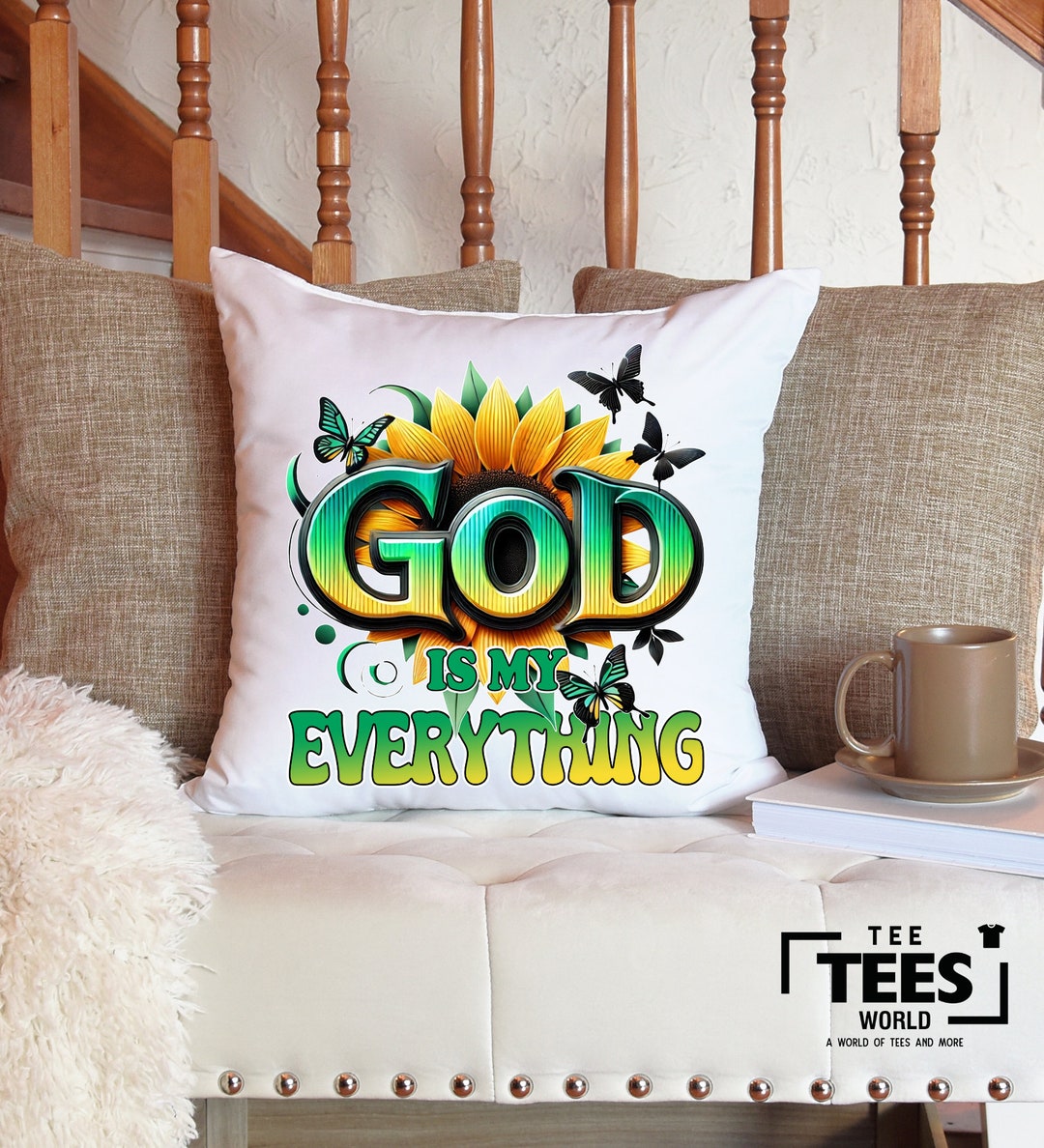God is My Everything PNG | Faith-based Design for Sublimation & DTF ...
