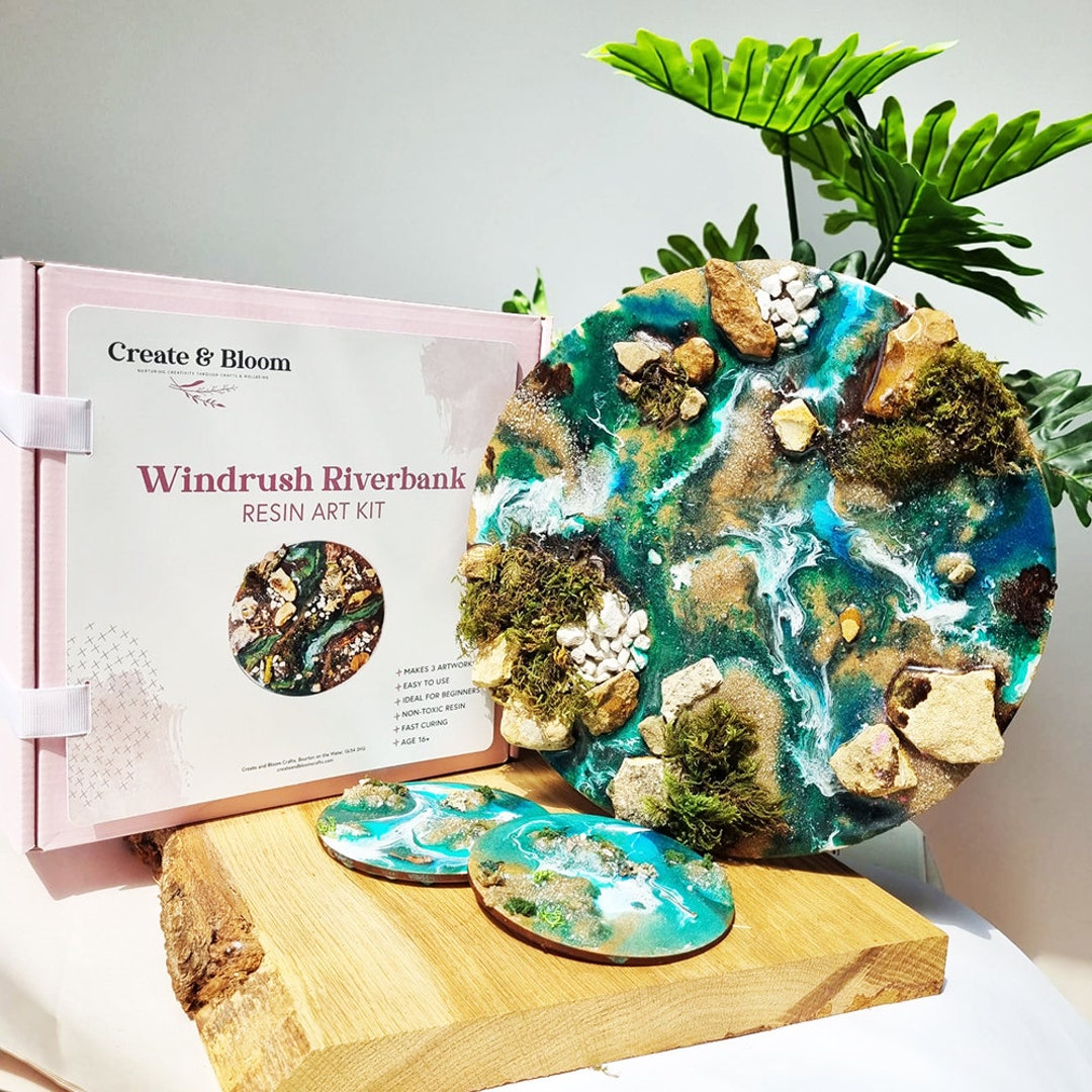 Windrush Riverbank | DIY Resin Artwork Kit | Resin Starter Kit | Epoxy ...