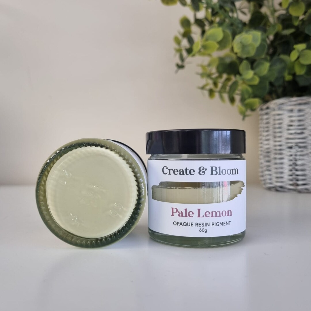 Pale Lemon Opaque Epoxy Resin Pigment Paste | UK Made | Highly ...