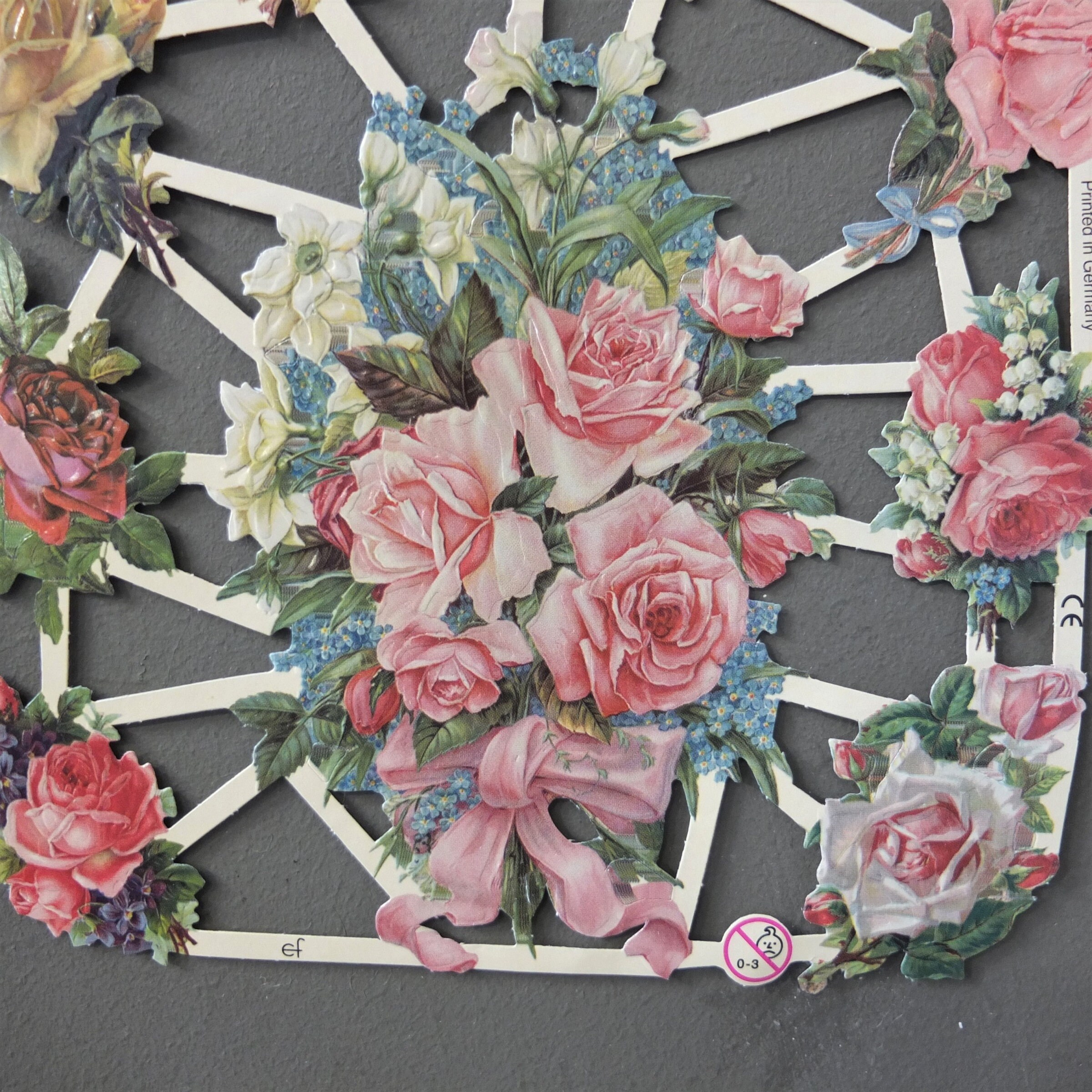 Craft Supplies & Tools 1 Bow Roses Oblates Materials Paper etna.com.pe