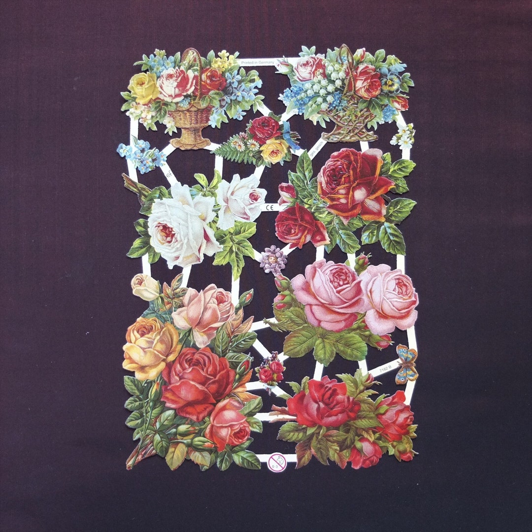 1 Sheet of Rose Wafers - Etsy