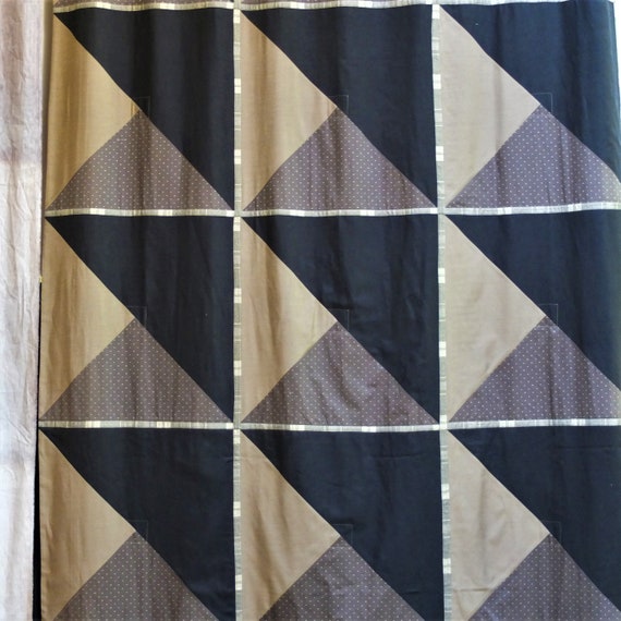 Curtain or Bed or Sofa Overlay/ Patchwork/lined/cotton/ 3 X | Etsy