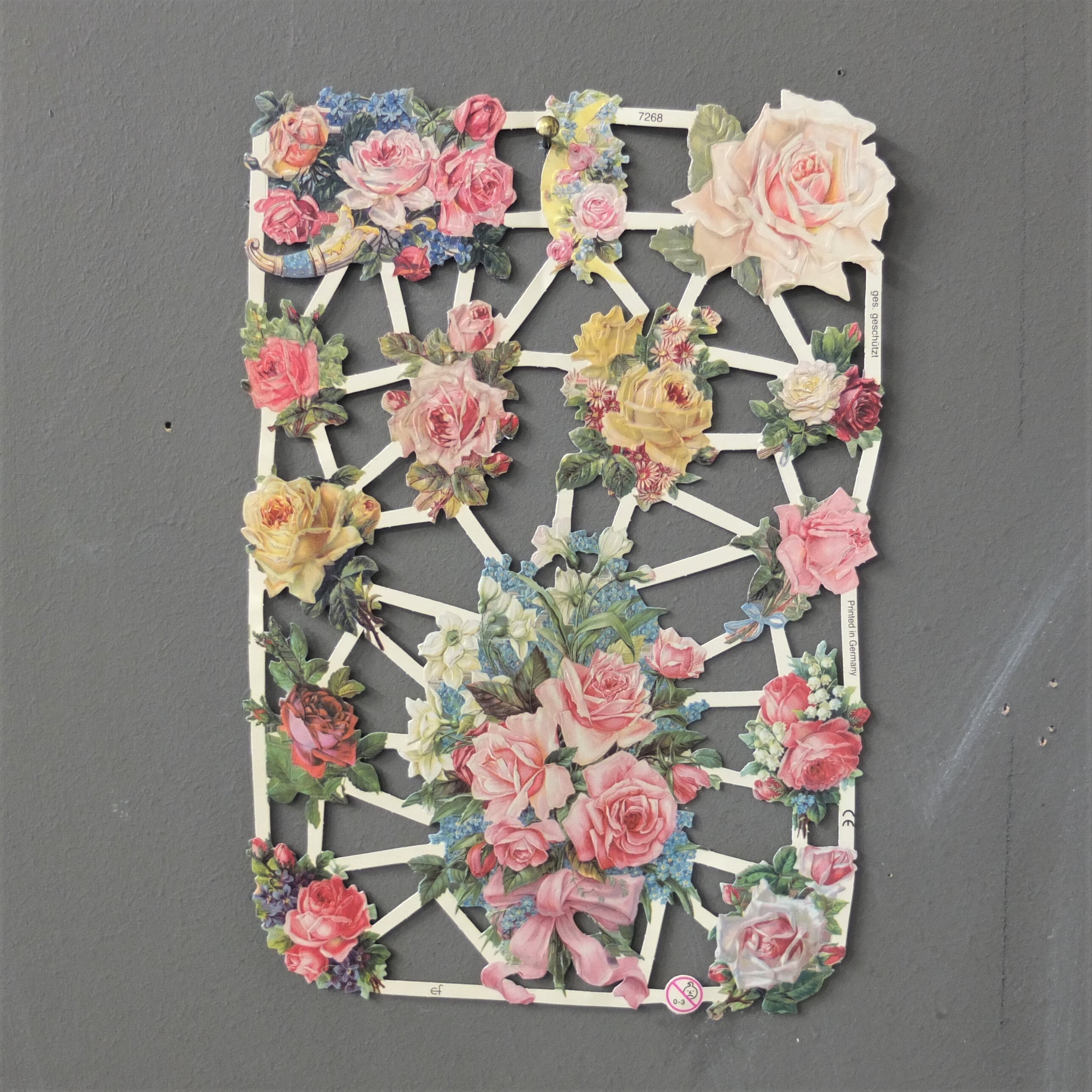 Craft Supplies & Tools 1 Bow Roses Oblates Materials Paper etna.com.pe