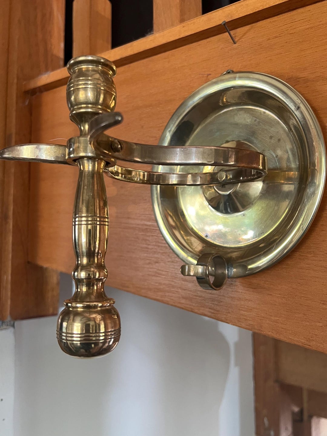 Vintage Brass Ship Gimbaled Candle Holder - Table or Wall Mount - Etsy