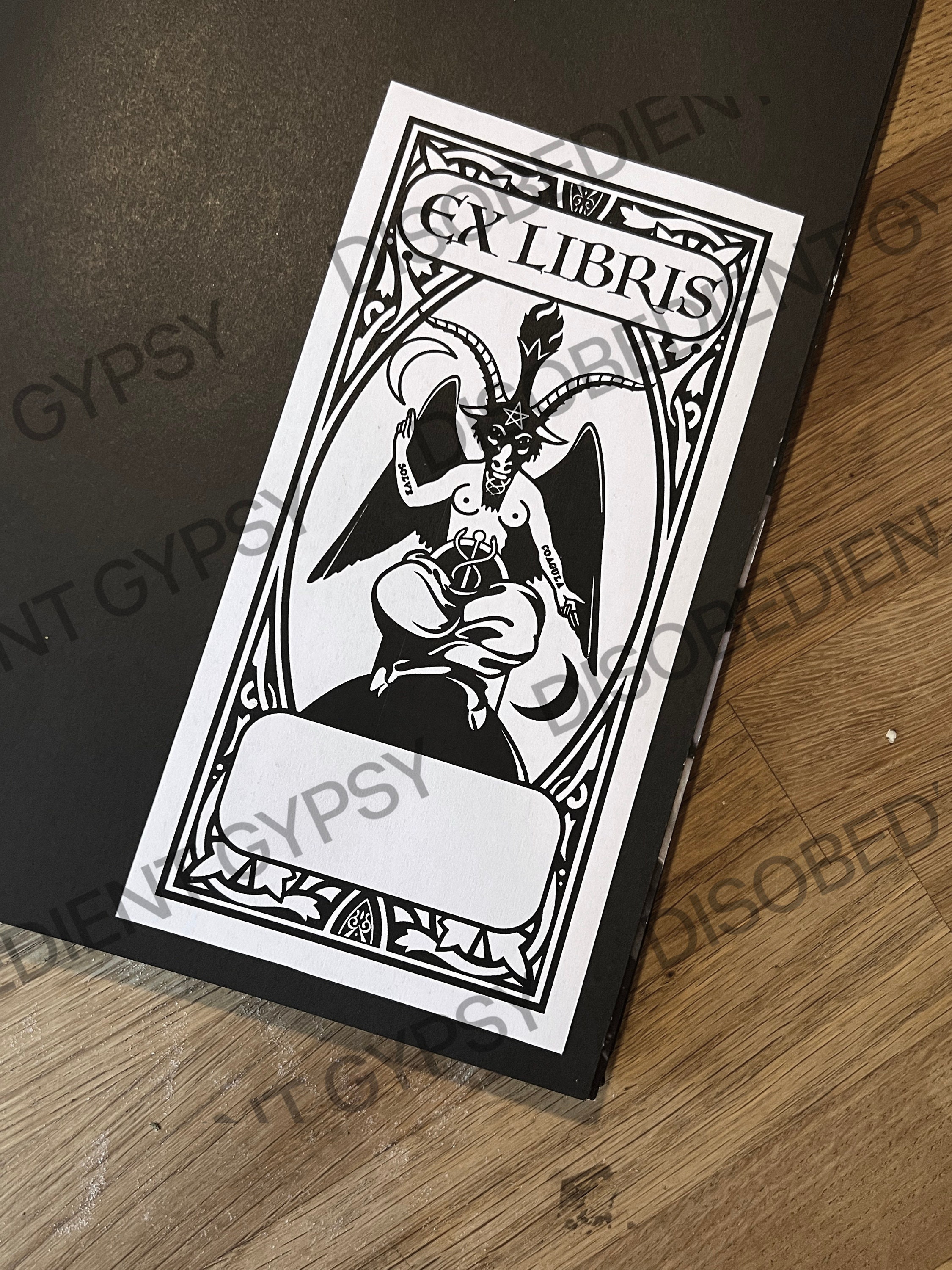 Baphomet Printable Ex Libris Book Plate - Etsy