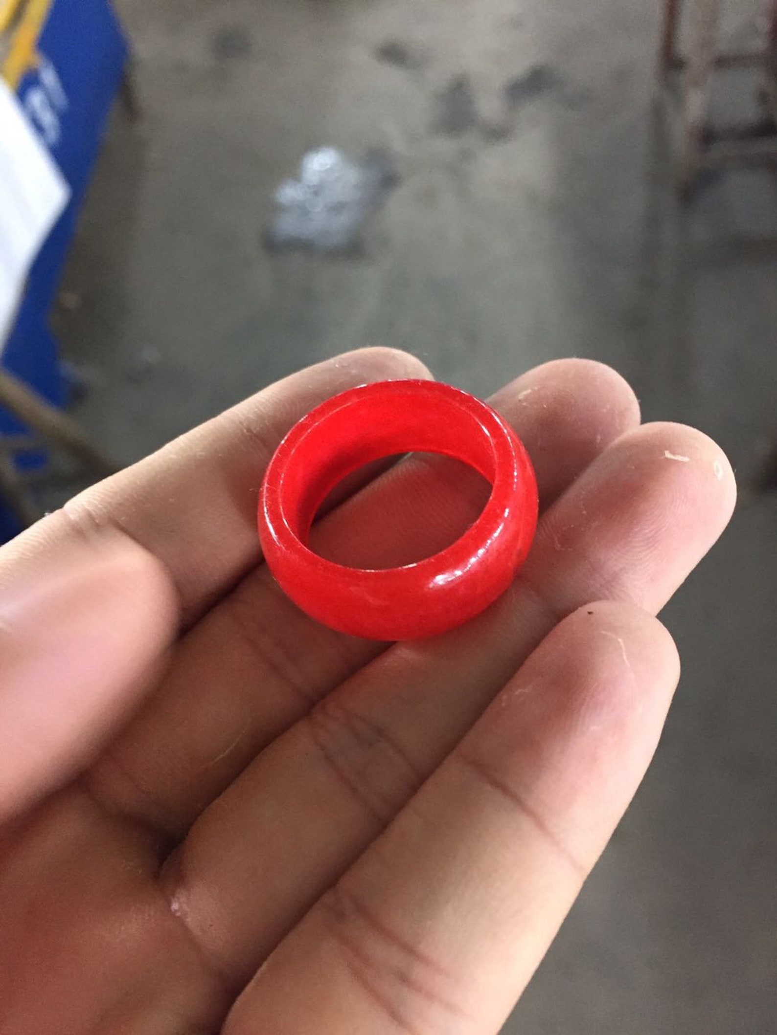 Free Shipping-handmade Natural Red Jade Ring Charm Jade Ring - Etsy