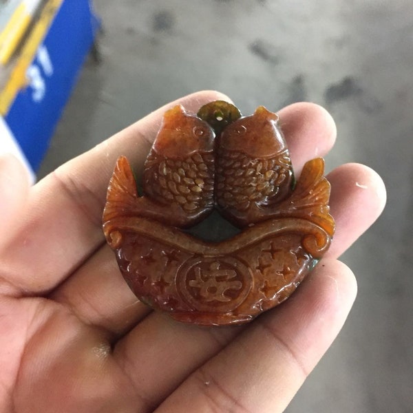 Fish Jade Pendant - Etsy