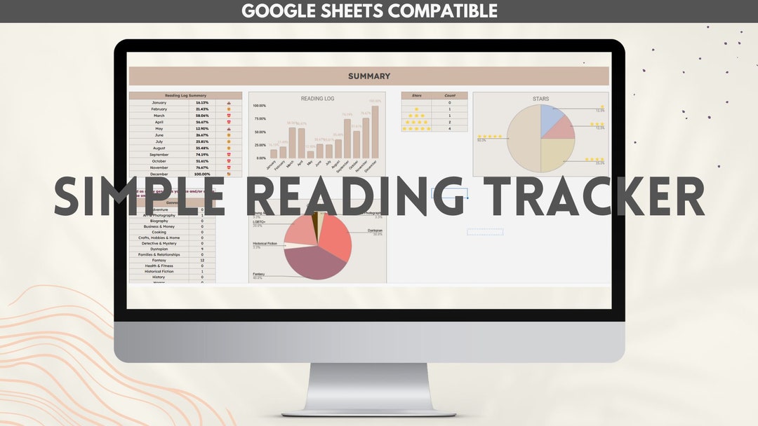 Minimalistic 2023 Reading Tracker - Etsy
