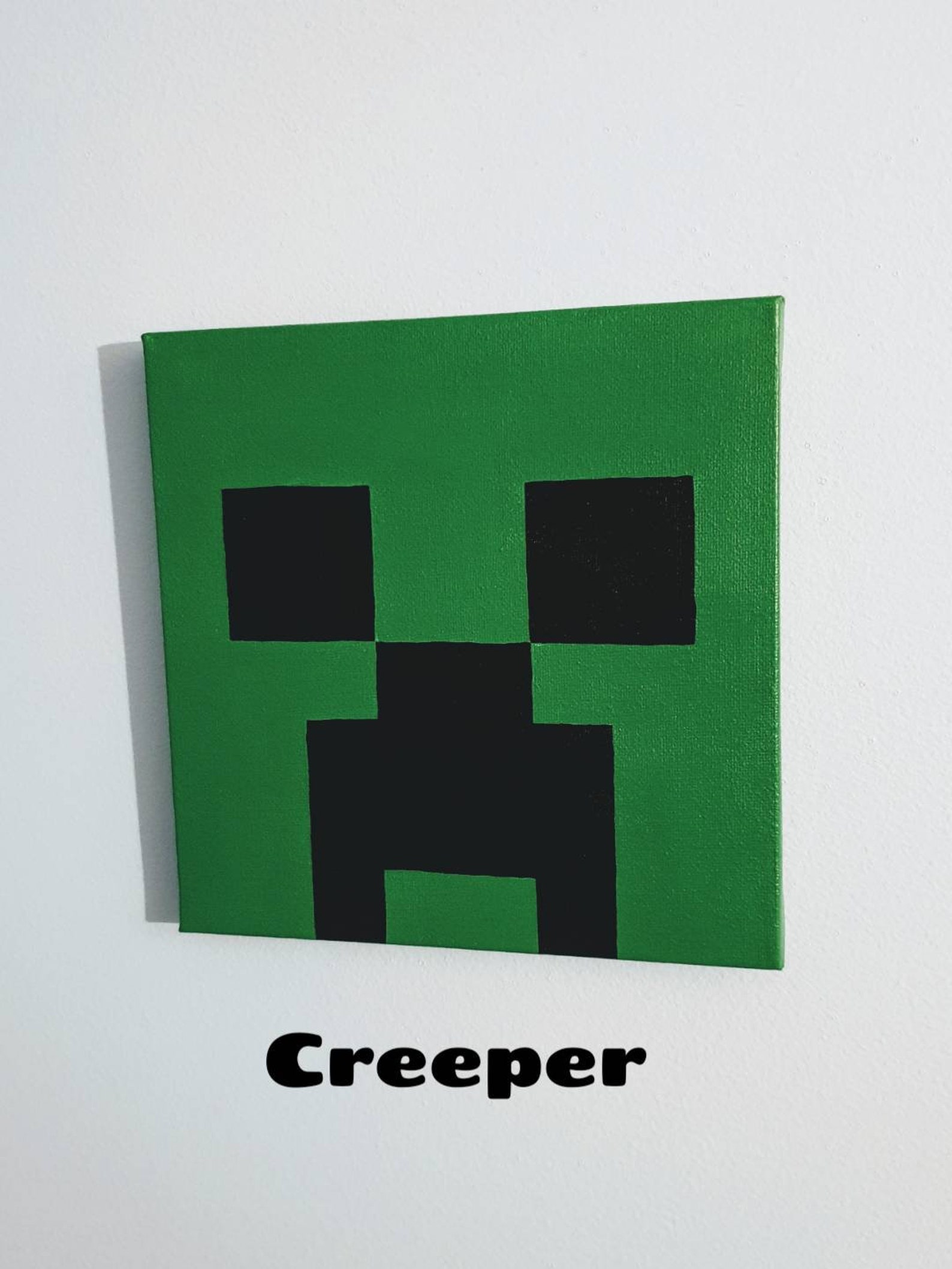 Minecraft Canvas Hand Painted Minecraft Inspired Wall Art - Etsy