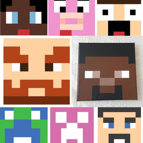 Minecraft Steve Face Logo