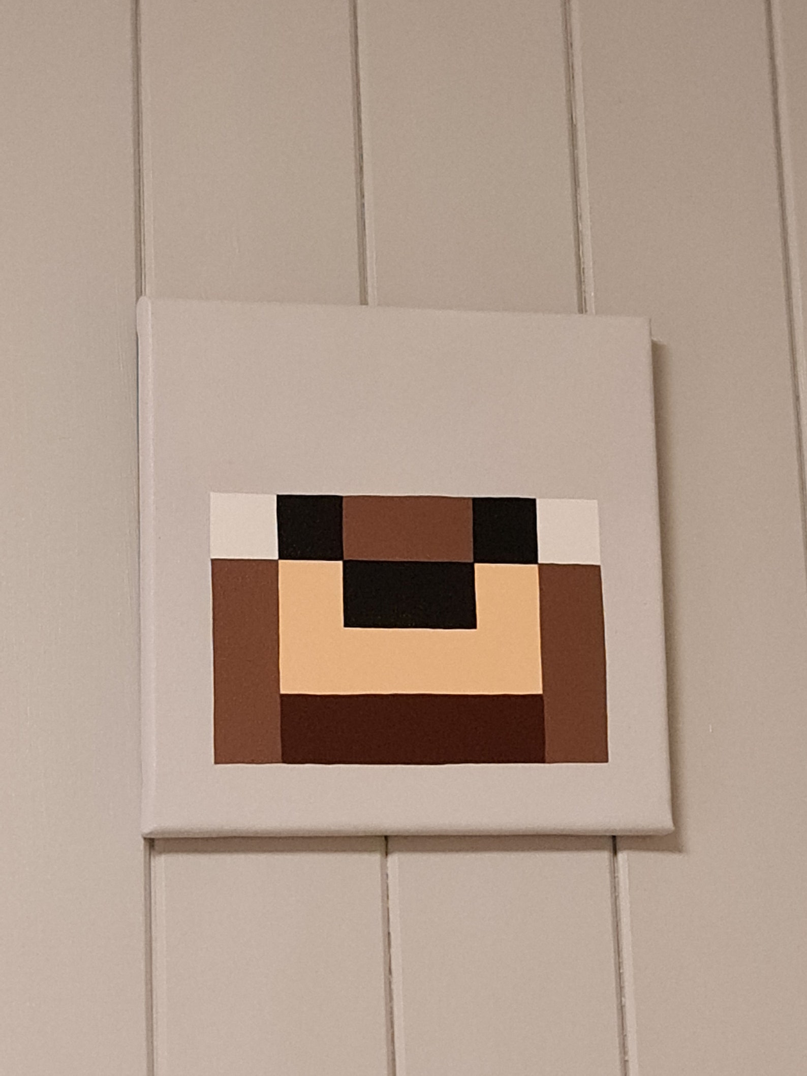 Minecraft Canvas Hand Painted Minecraft Inspired Wall Art - Etsy UK