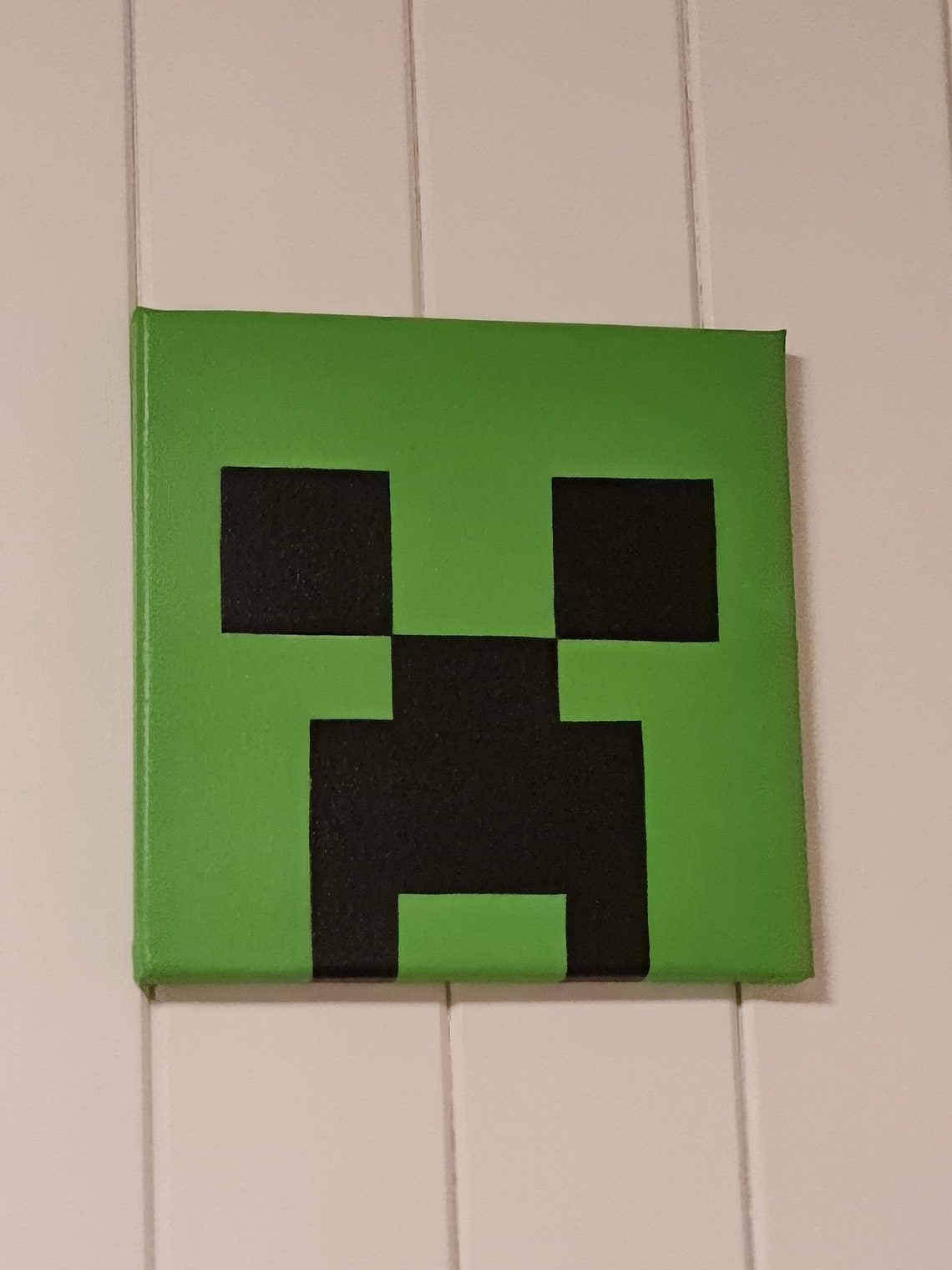 Minecraft Canvas Hand Painted Minecraft Inspired Wall Art - Etsy Australia