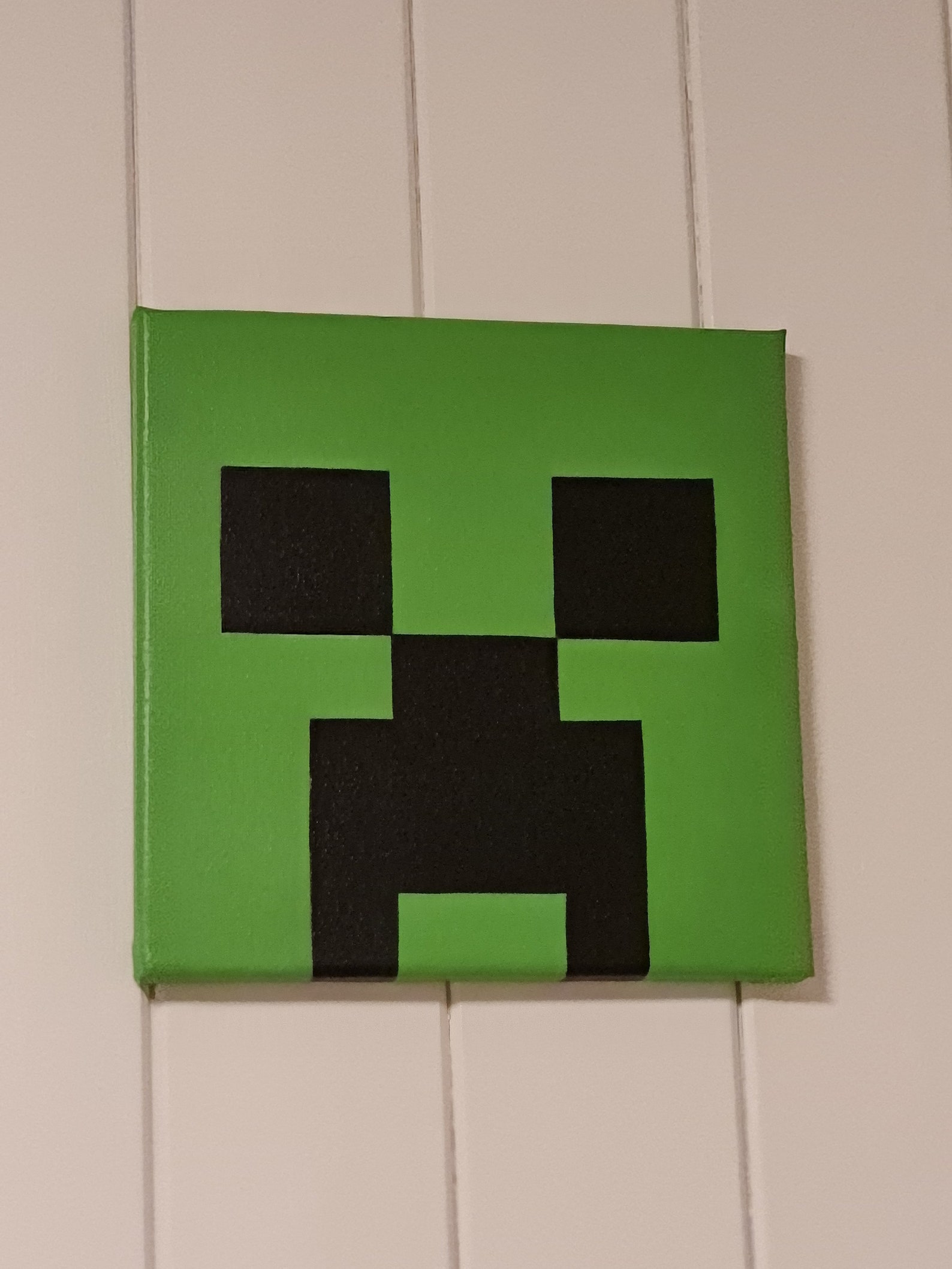 Minecraft Canvas Hand Painted Minecraft Inspired Wall Art - Etsy