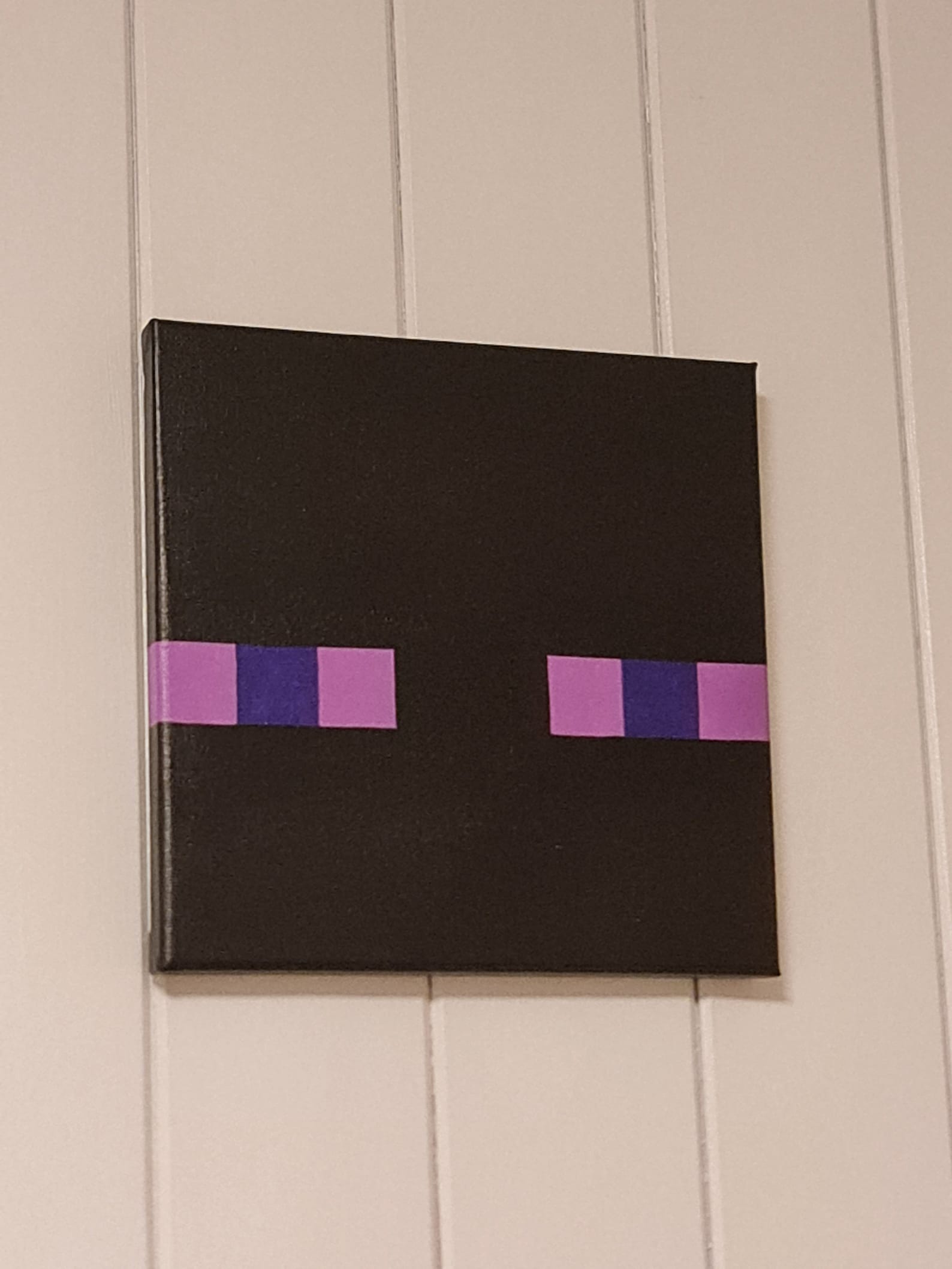 Minecraft Canvas Hand Painted Minecraft Inspired Wall Art - Etsy