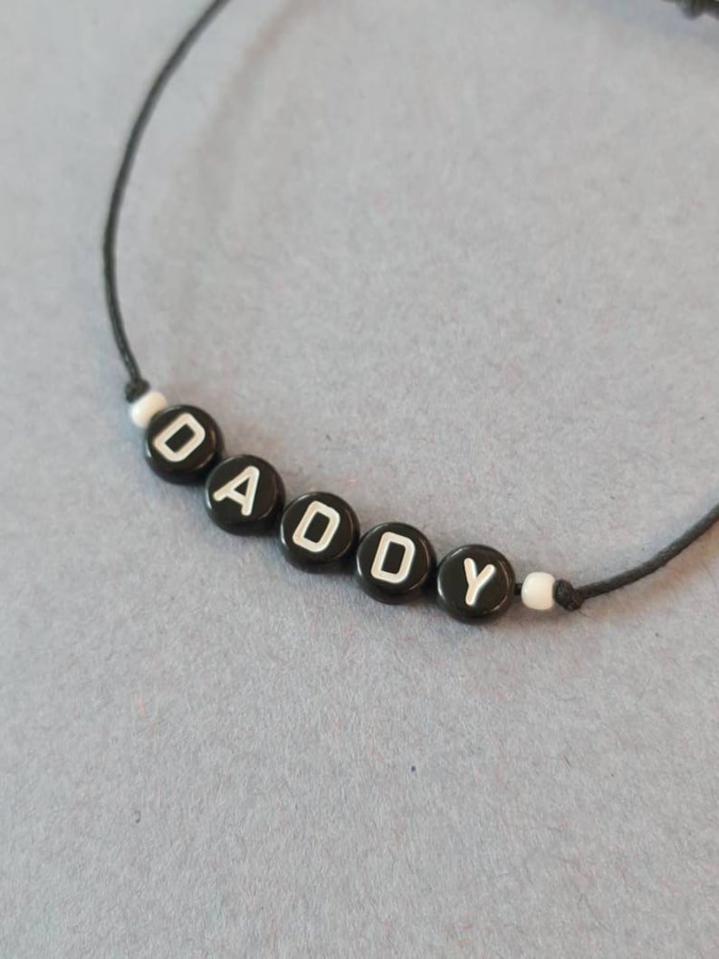 Daddy Sliding Knot Bracelet Father's Day Men's - Etsy