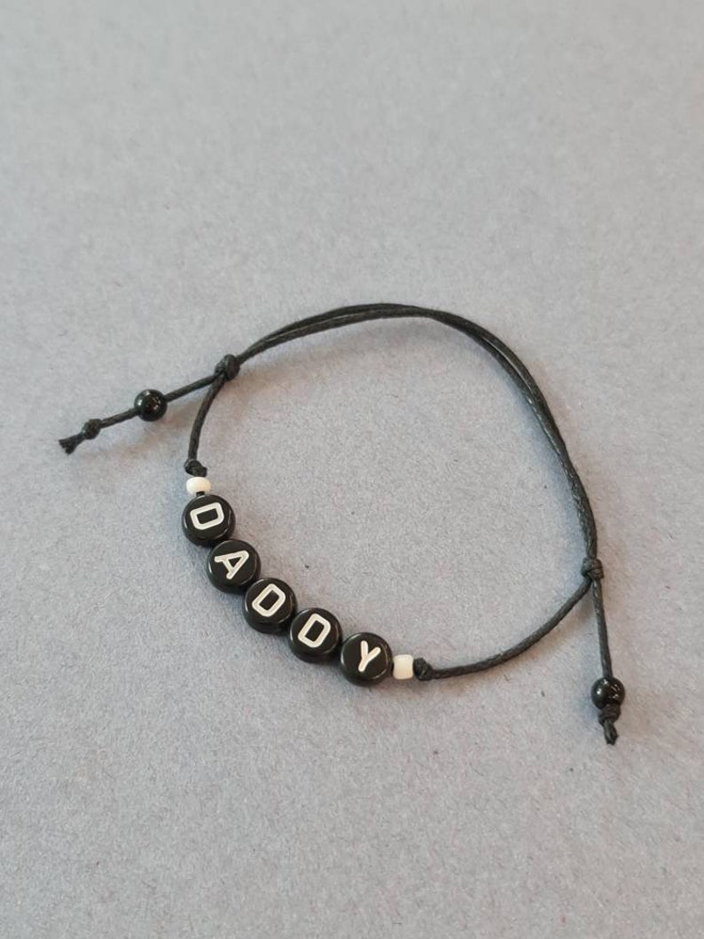 Daddy Sliding Knot Bracelet Father's Day Men's - Etsy