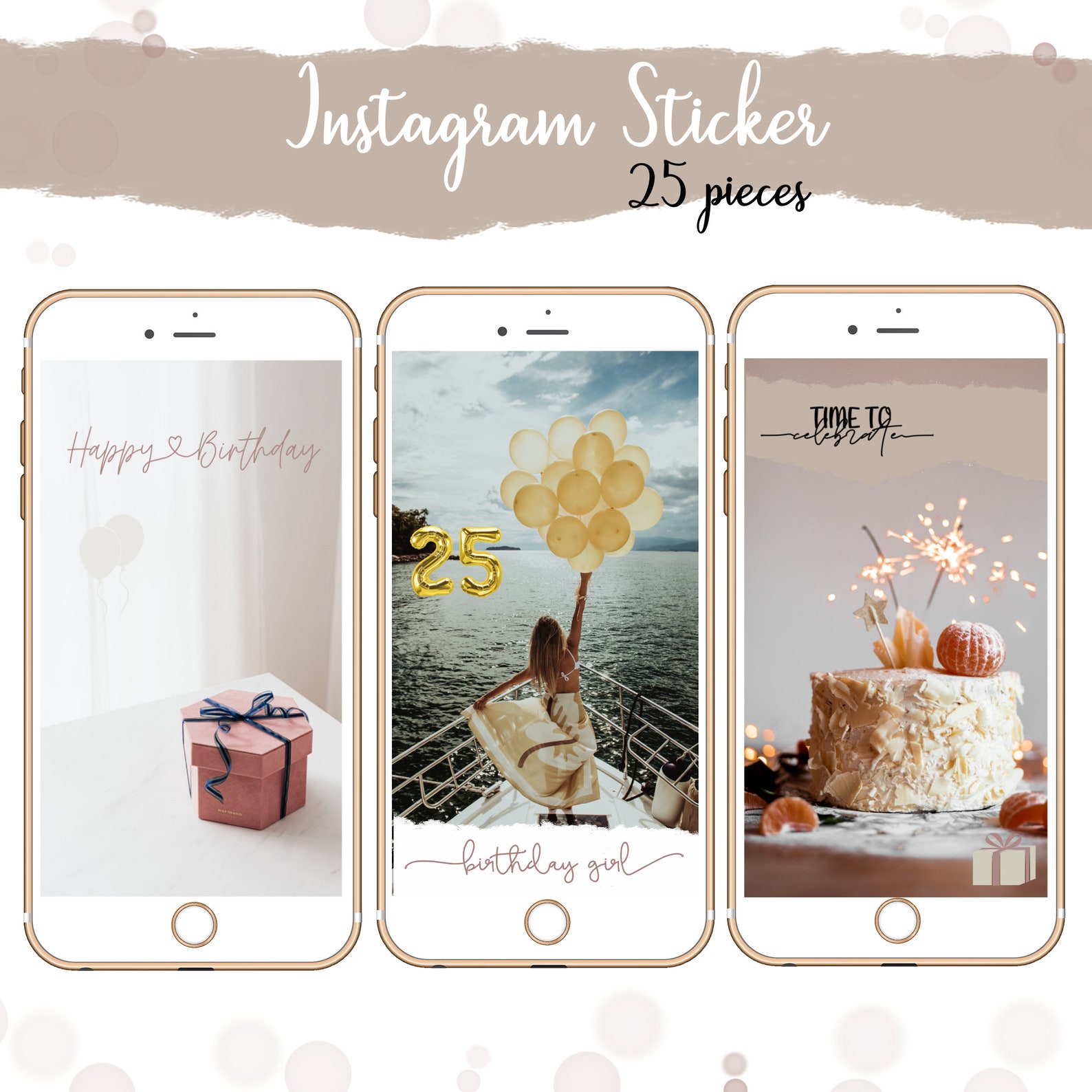 Instagram Story Sticker Geburtstag Birthday Happy Birthday - Etsy.de