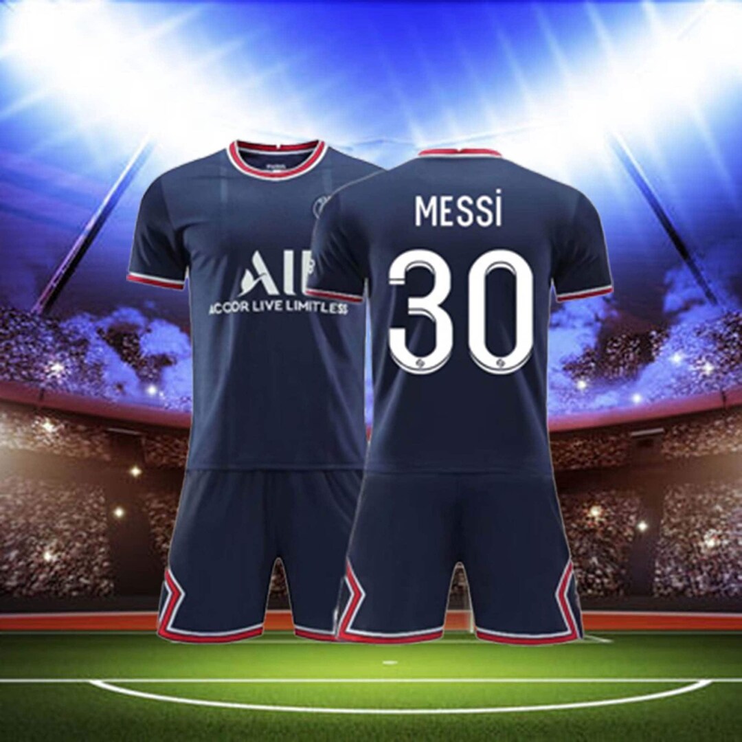2122 New Paris Home Messi Football Kit 30 Messi Jersey - Etsy UK