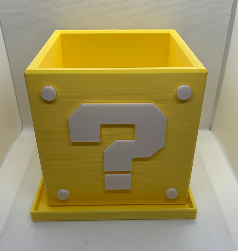 Question Mark Storage Box/planter With Tray - Etsy