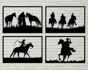 Cowboy DXF Bundle, Cowboy SVG, Cowboy Cut Files, Files for Cricut, Dxf ...