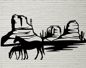 Western scenes dxf panels - Etsy.de