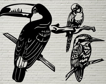 Toucan Bird Cuttable Design SVG PNG DXF & Eps Designs Cameo - Etsy
