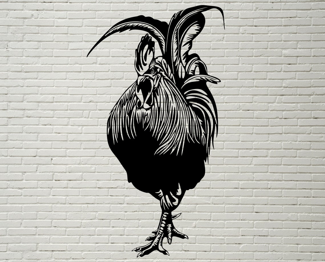 Cock SVG Rooster Chicken Svg Farm Animals Cut Files | Etsy
