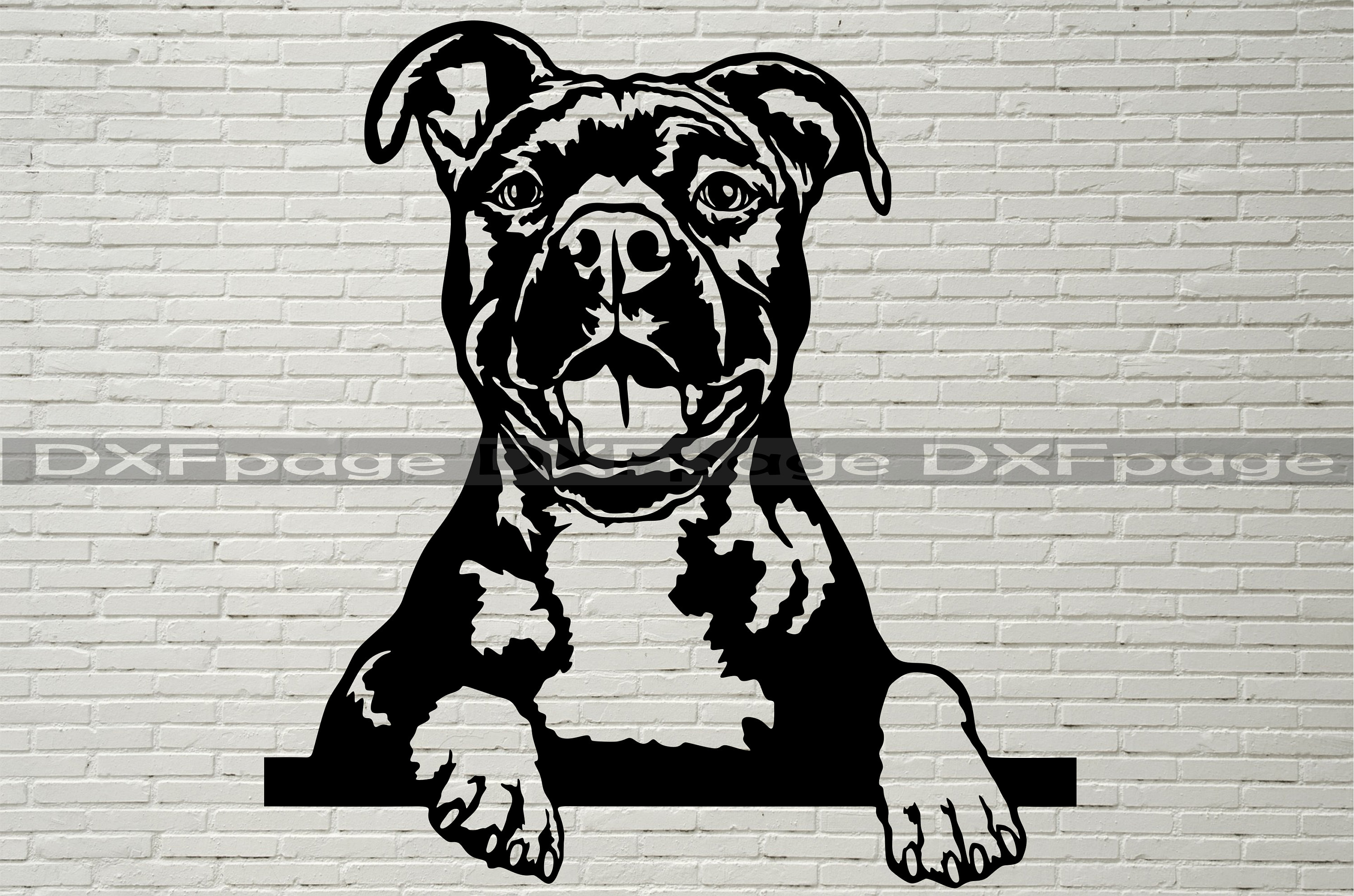 Amerikaanse Staffordshire Terrier SVG Silhouetten dxf Hond - Etsy Nederland