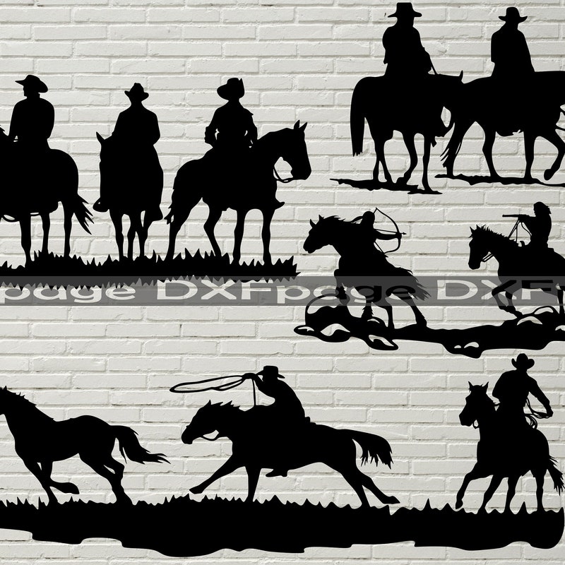 Cowboys Stencil Patterns - Etsy