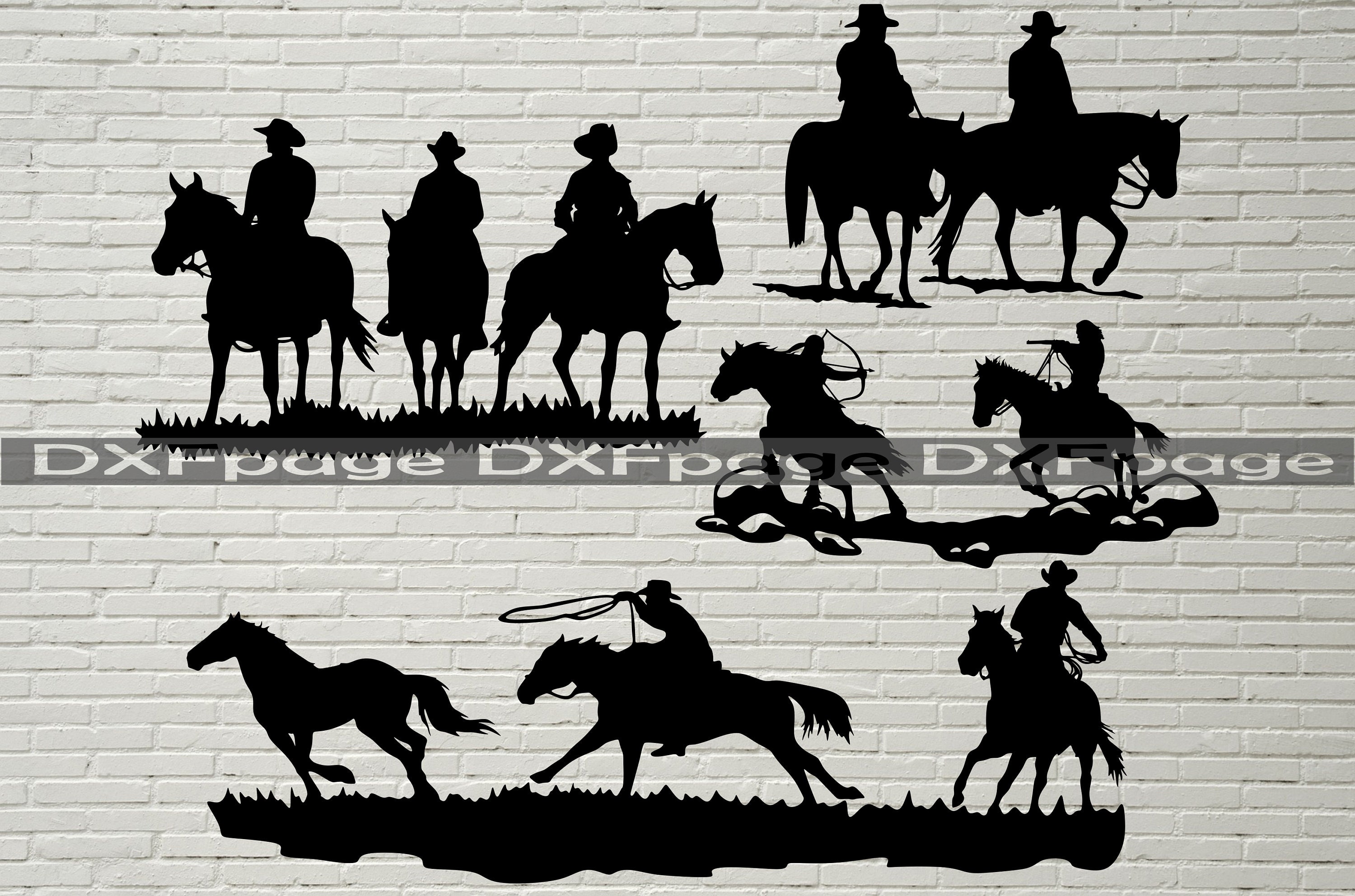 Western Scene Silhouette