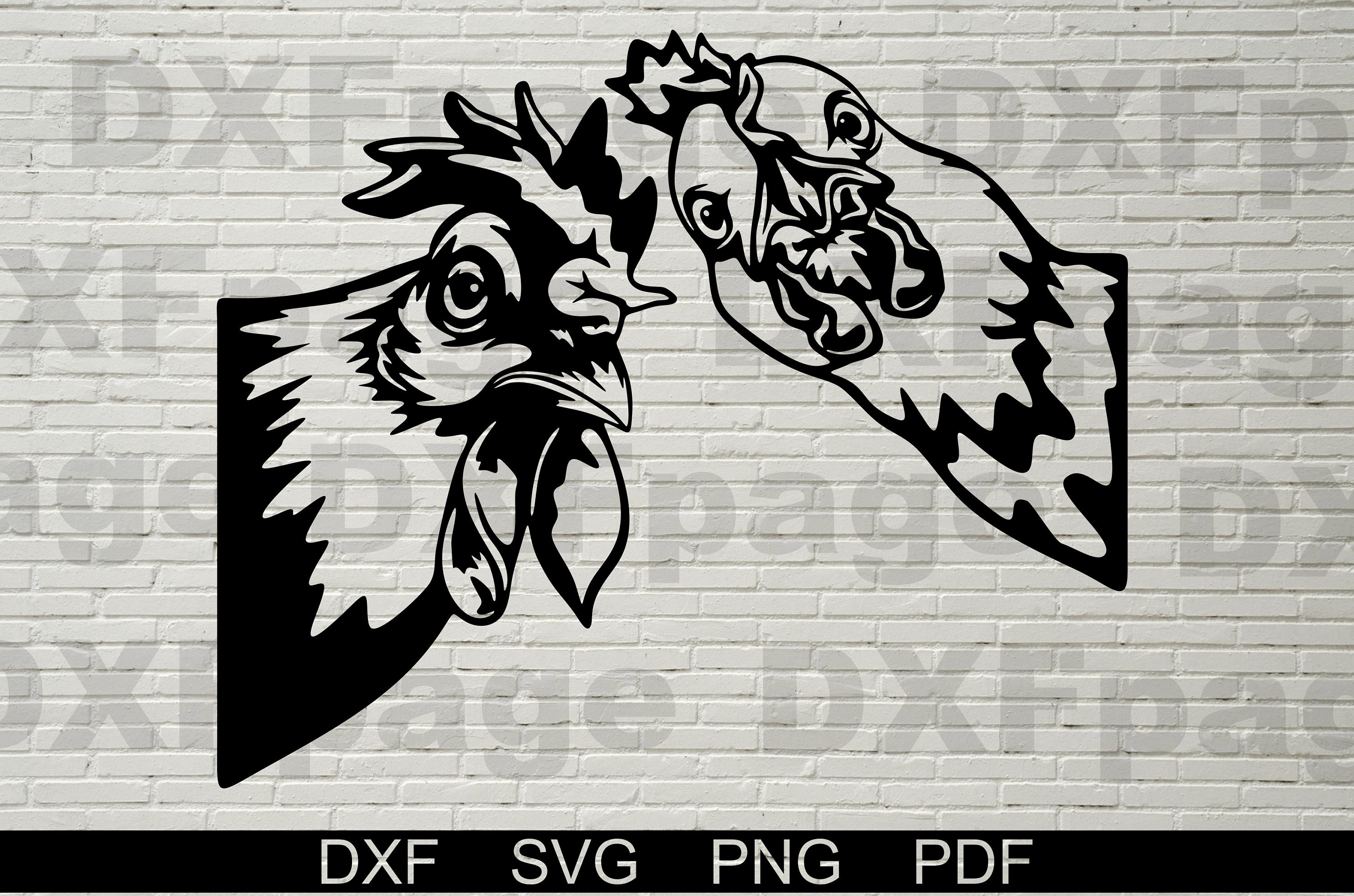 Chicken SVG, Rooster Silhouette Dxf, Peeking SVG for Cricut, Farm Life ...