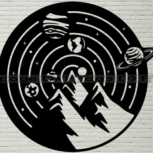 Rocket DXF SVG Metal Wall Art Laser Cut Files Spaceship Cnc - Etsy