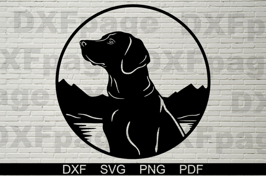Labrador SVG, Silhouette Dxf, Dog SVG Files for Cricut, Labrador ...