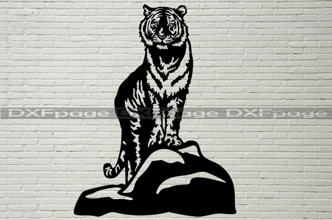 Tiger Svg, Dxf, Animal Cut File, Svg for Cricut, Silhouette Design, Dxf ...
