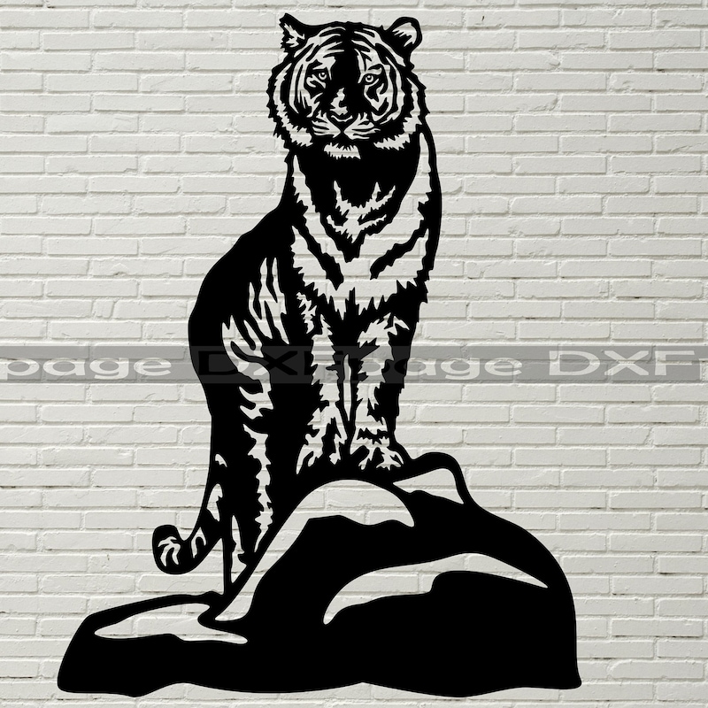 African Wall Paper Tiger - Etsy