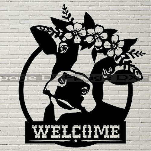 Welcome Sign DXF CNC Chicken Svg Dxf File for Laser SVG - Etsy