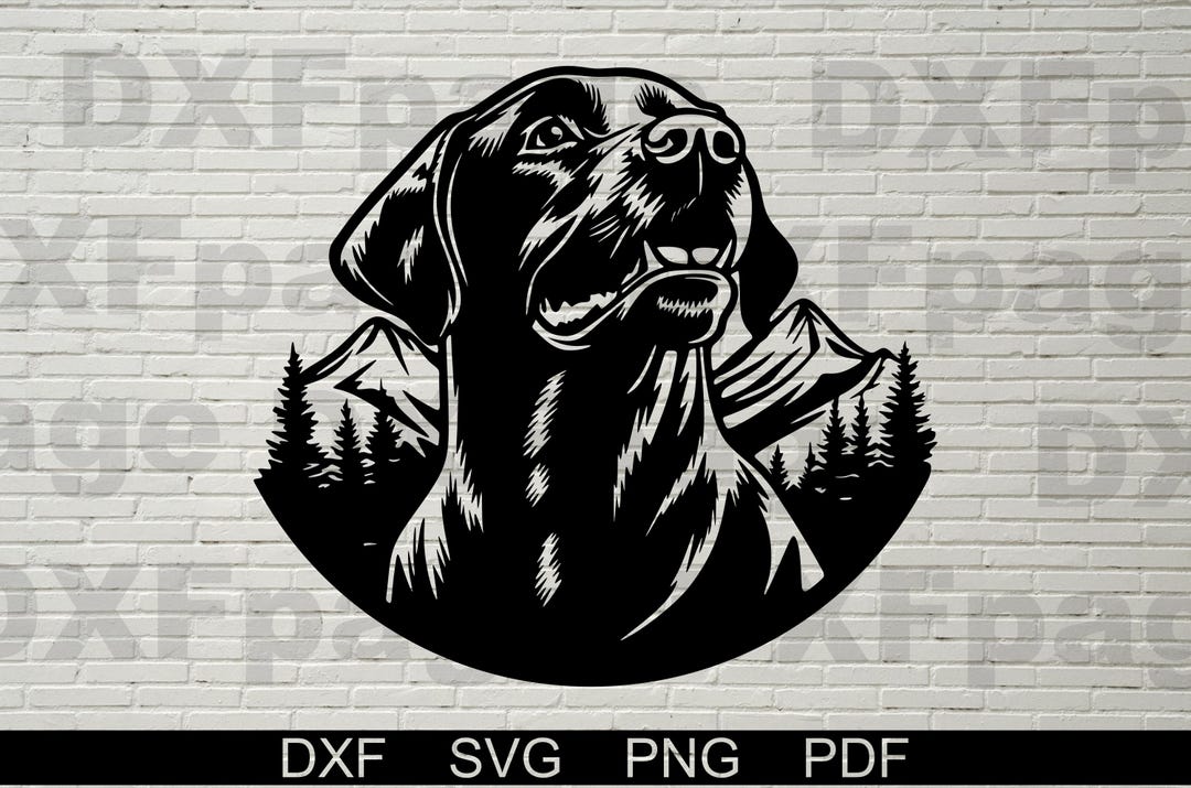 Labrador SVG for Cricut, Silhouette Dxf, Clipart, Png Cut File, Metal ...