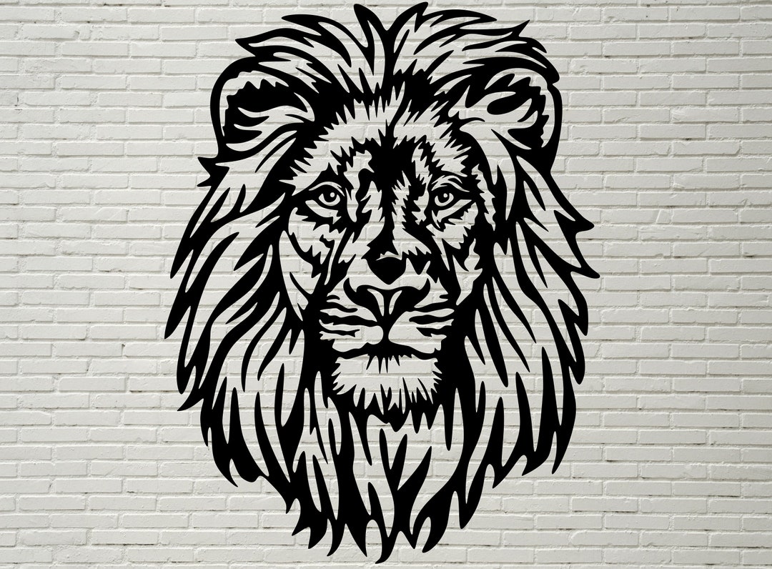 Lion Svg Cut File, Africa Wild Life, Silhouettes Dxf File, Funny Shirt ...