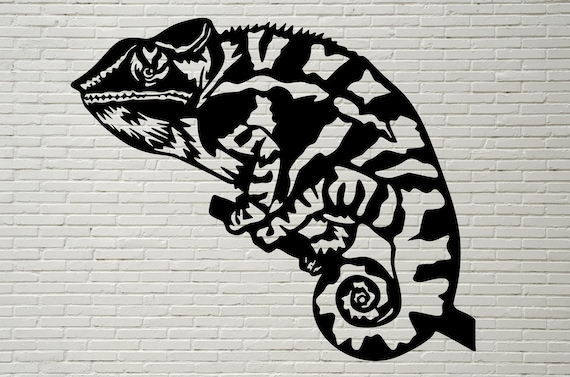 Eidechse SVG Chamäleon Silhouette Dxf Reptil SVG für Cricut - Etsy.de