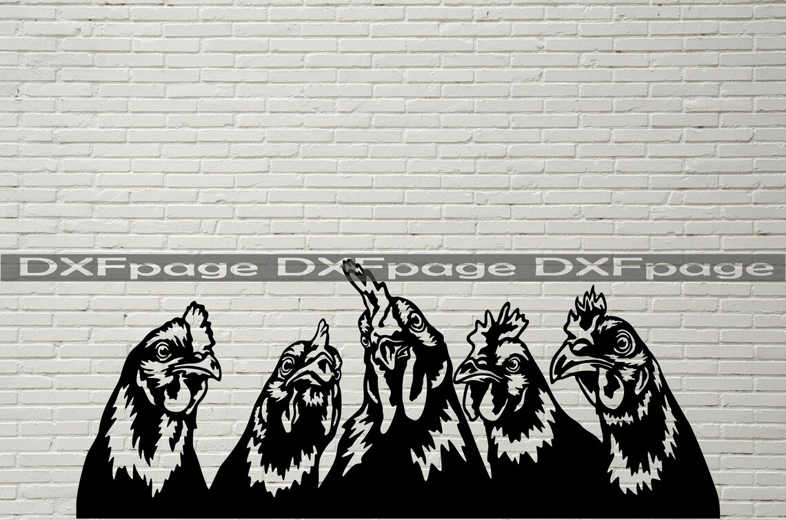 Pollos Peeking SVG dxf SVG para Cricut Clipart de vida en - Etsy México