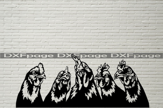 Pollos Peeking SVG dxf SVG para Cricut Clipart de vida en - Etsy México