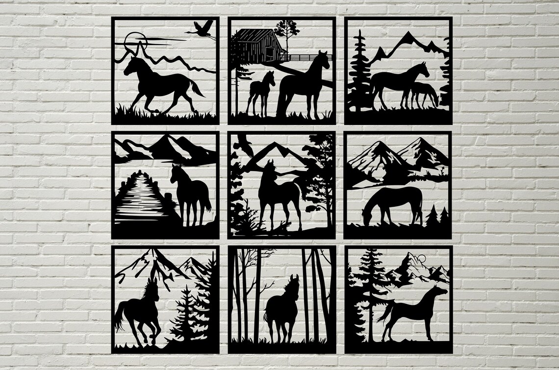 Horse SVG Bundle Horse DXF File Cut File Dxf Files for - Etsy