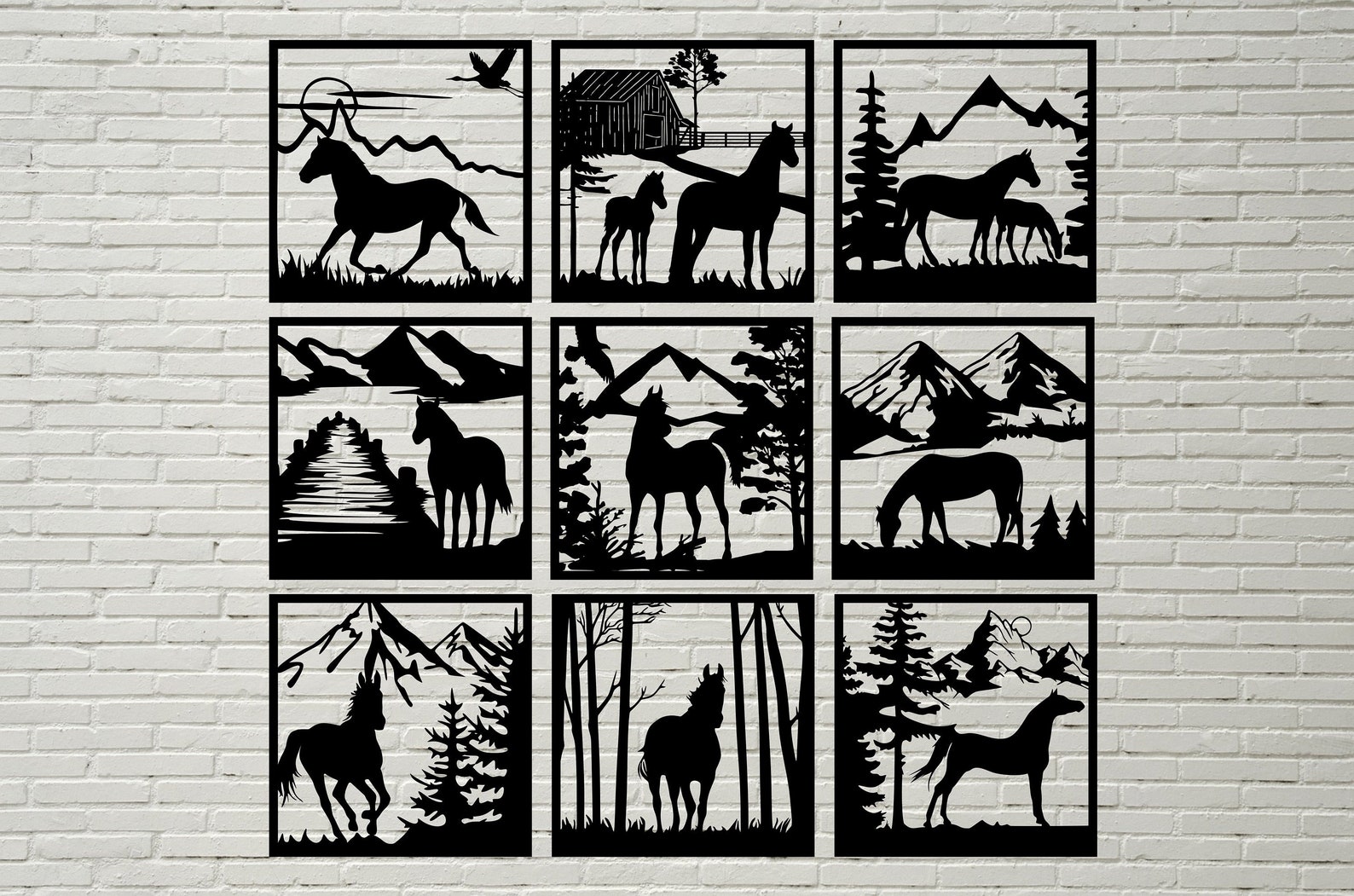 Horse SVG Bundle Horse DXF File Cut File Dxf Files for - Etsy