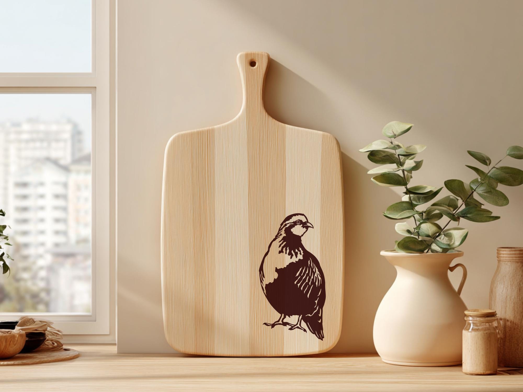 Partridge Engraving and Laser Cut SVG, Plywood Cutting File, Quail ...