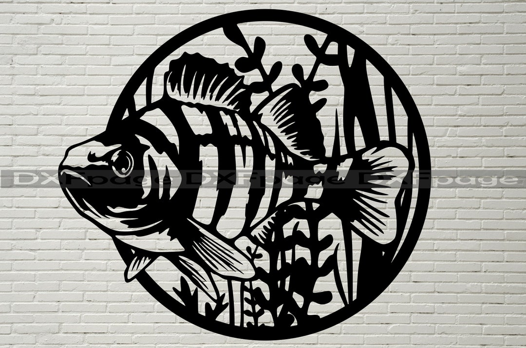 Perch SVG Cut Files, Dxf Files for Plasma, Laser Cutting, Fish, Perch ...