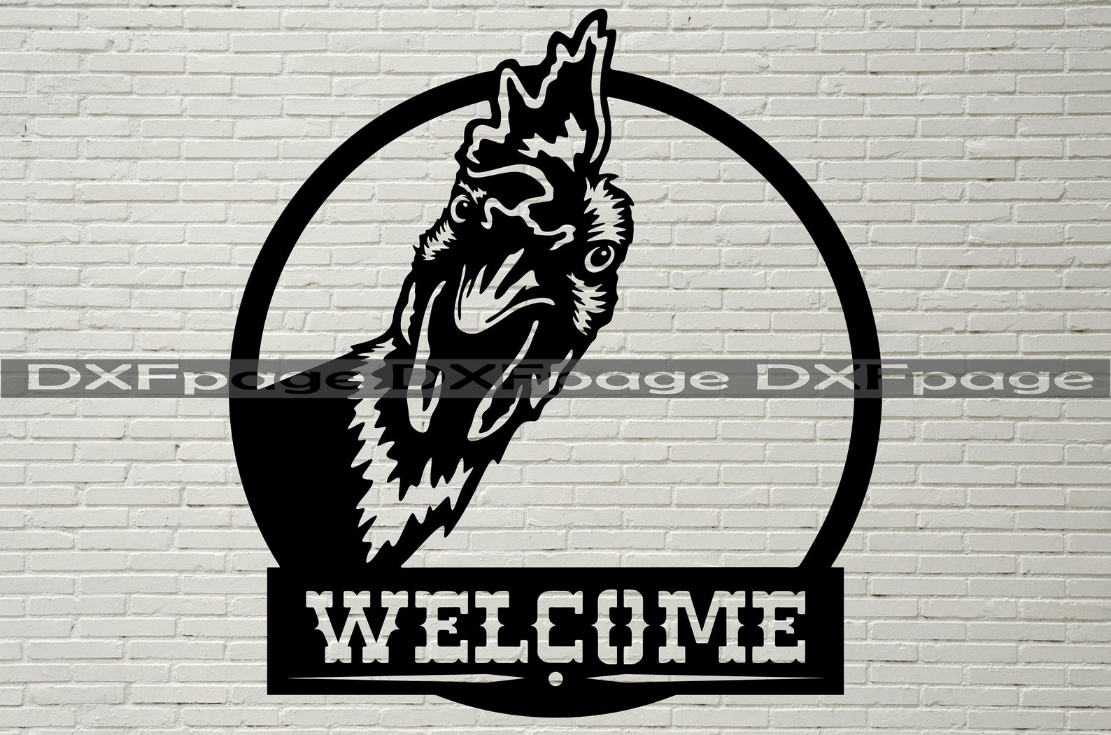 Chicken Welcome Sign DXF CNC Dxf File for Laser SVG File for - Etsy