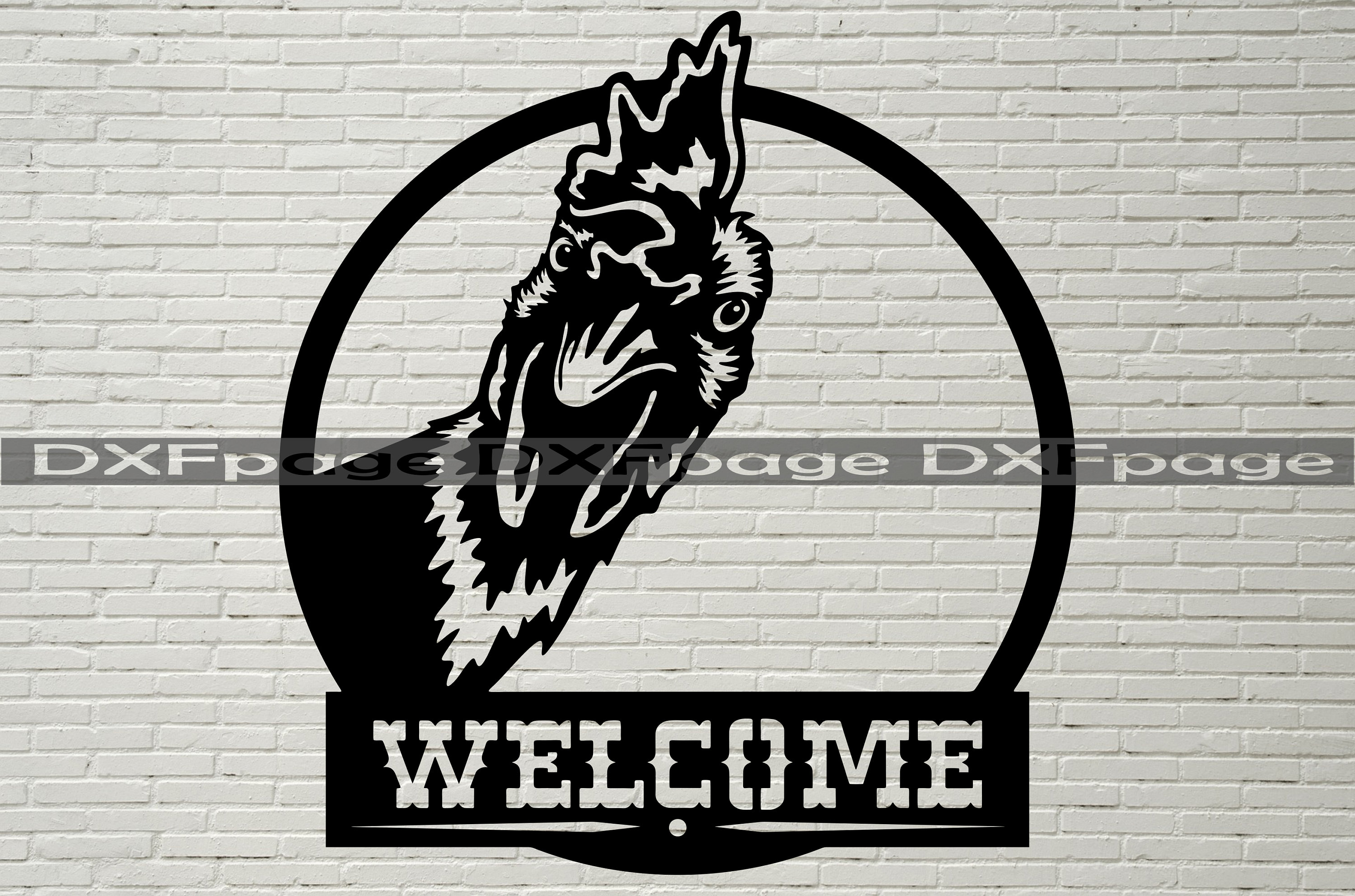 Chicken Welcome Sign DXF CNC, Dxf File for Laser, SVG File for Cricut ...
