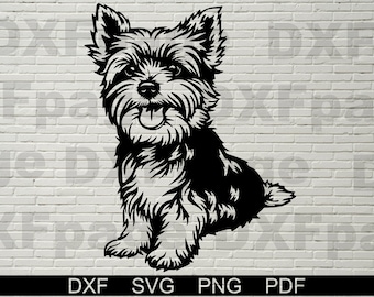 Yorkshire Terrier SVG Yorkie Face Clipart Dog Svg Cricut Peeking Yorkie ...