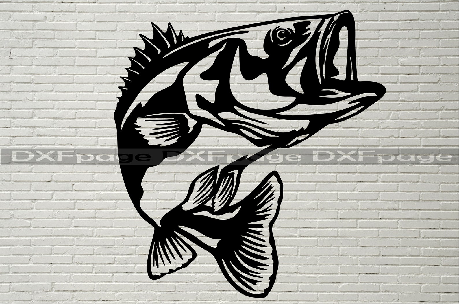 Bass Fish SVG, DXF Files for Plasma, Laser Cutting, Cnc, Svg for Cricut ...